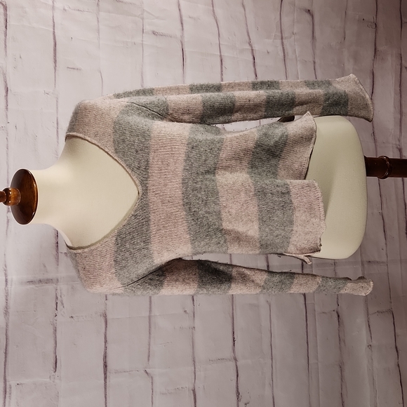 fatigue | Sweaters | Cashmere Striped Crop Sweater | Poshmark